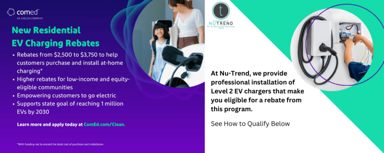 ComEd EV Chargers Rebate Program by NuTrend EV Services